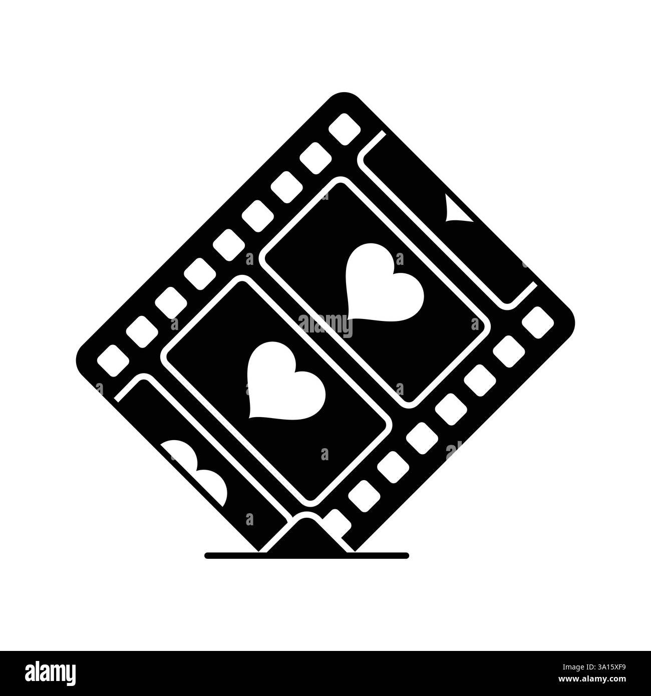 Classic film strip icon, suitable for cinema, movies, or photography ...