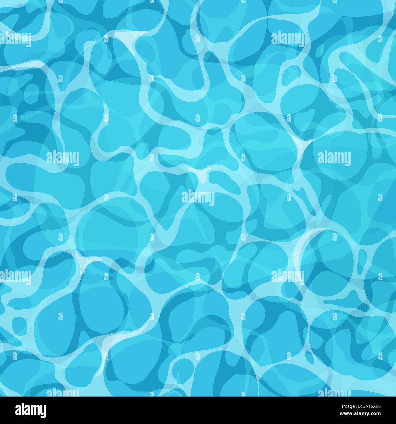 Water ripple surface pool or ocean water with glares sunlight ...