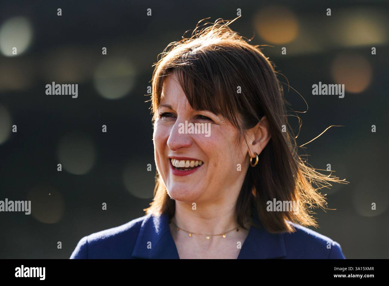 Chancellor of the Exchequer Rachel Reeves during a visit to RAF ...