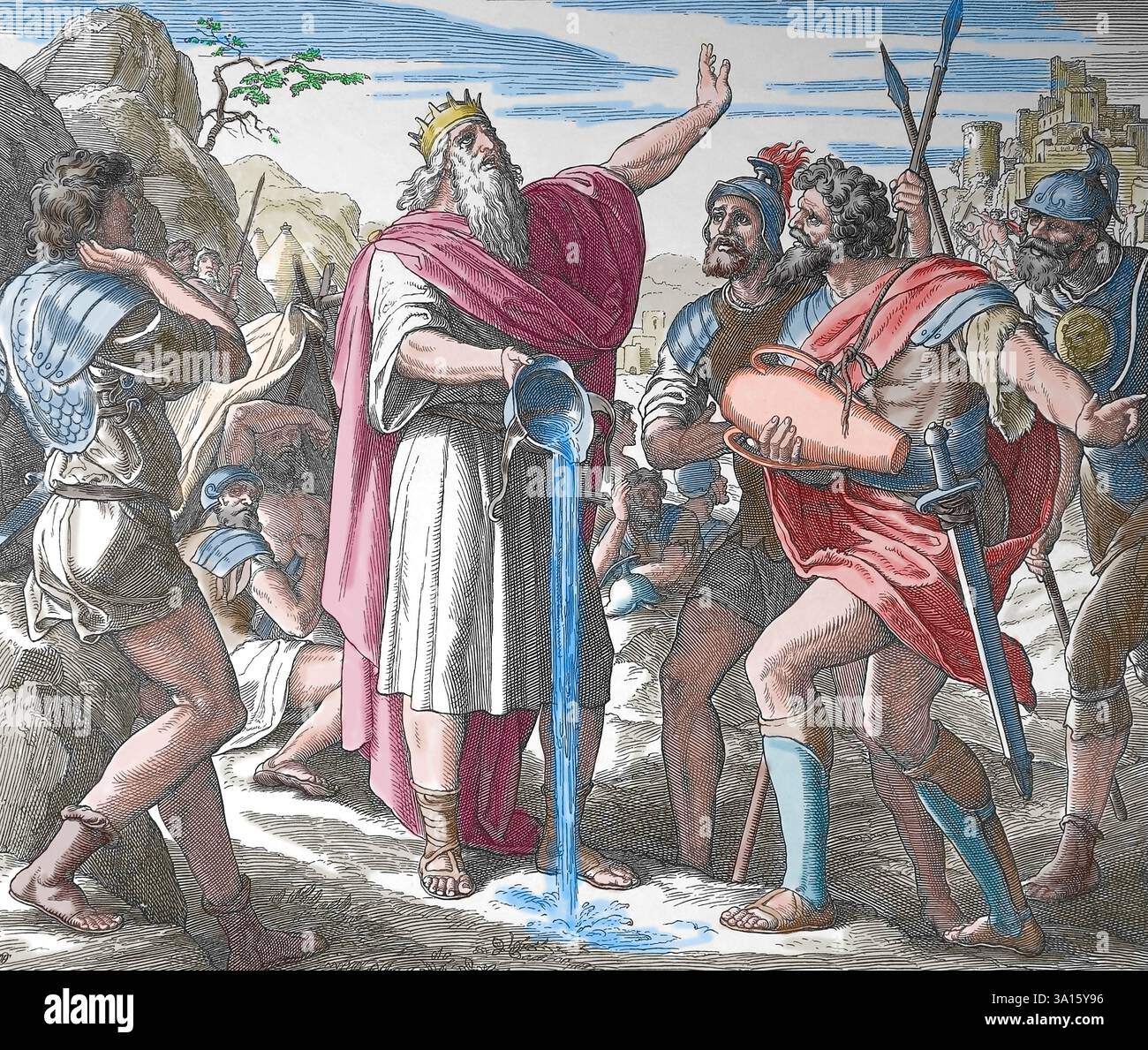 Old Testament. David's Heroes. Illustration by J. Schnorr von ...