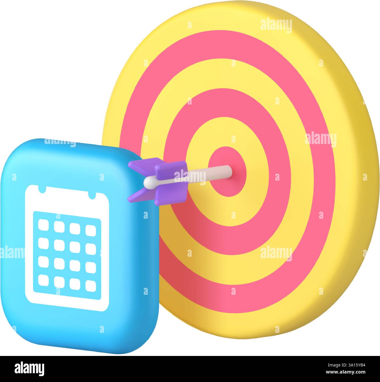 Time management success business productivity efficiency 3d icon ...
