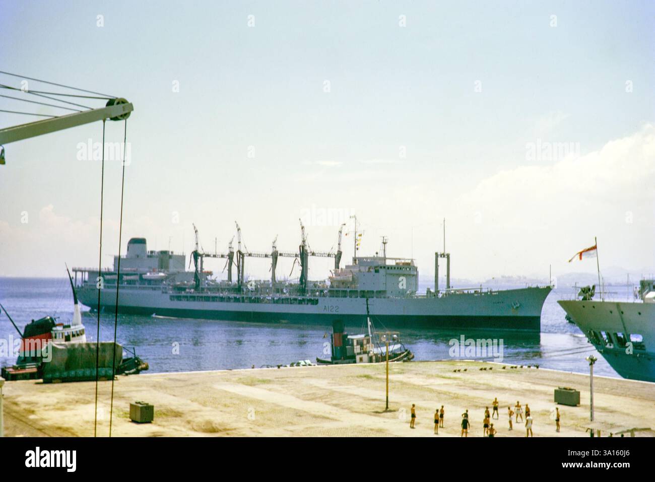 RFA Olwen A122 fast fleet tanker, Royal Navy, slide dated April 1972 ...