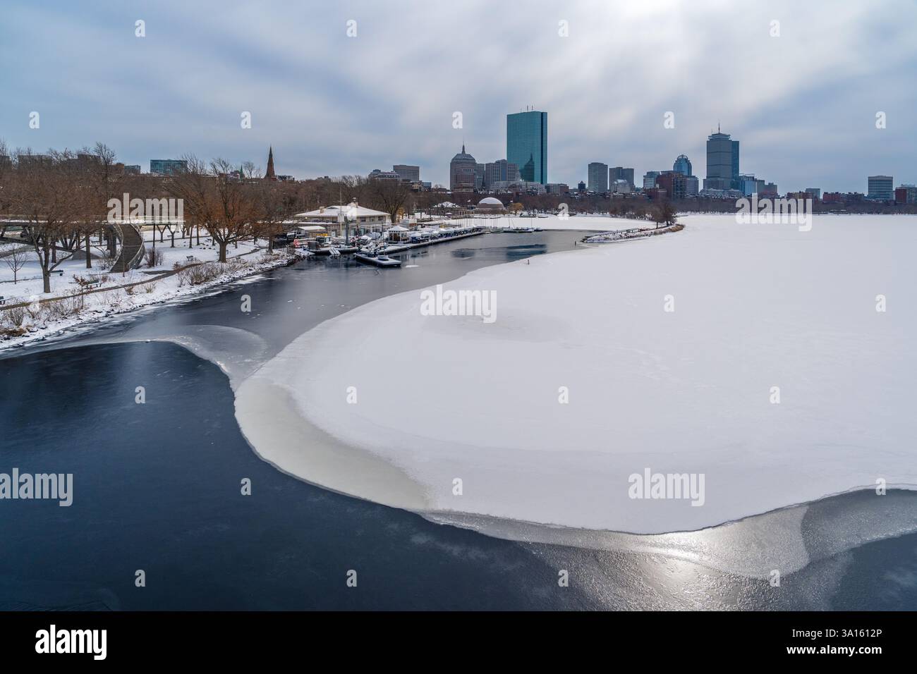 Boston, MA, USA - 12 February 2025 - View of Boston skyline and ...