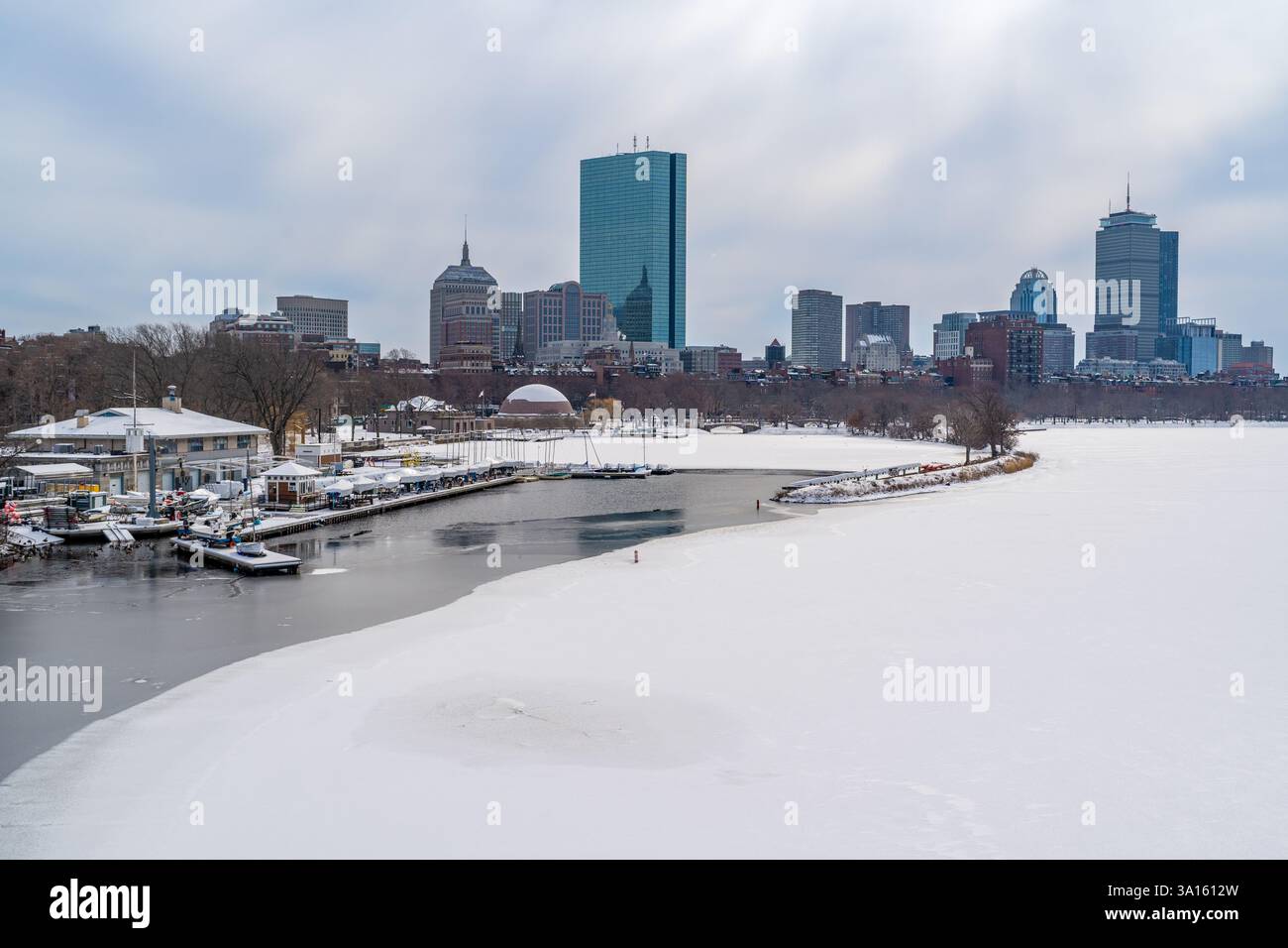 Boston, MA, USA - 12 February 2025 - View of Boston skyline and ...