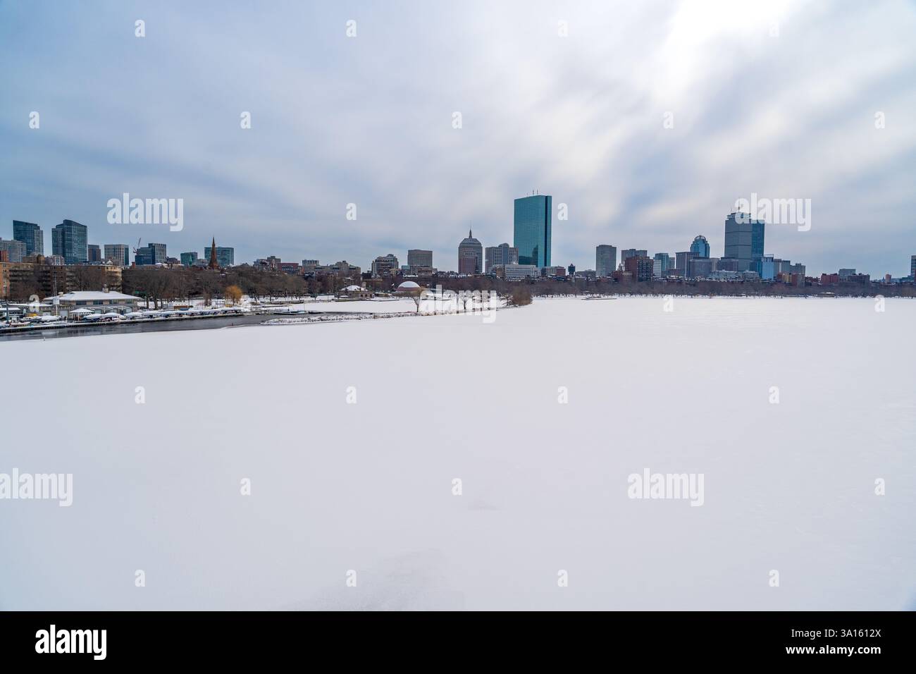Boston, MA, USA - 12 February 2025 - View of Boston skyline and ...