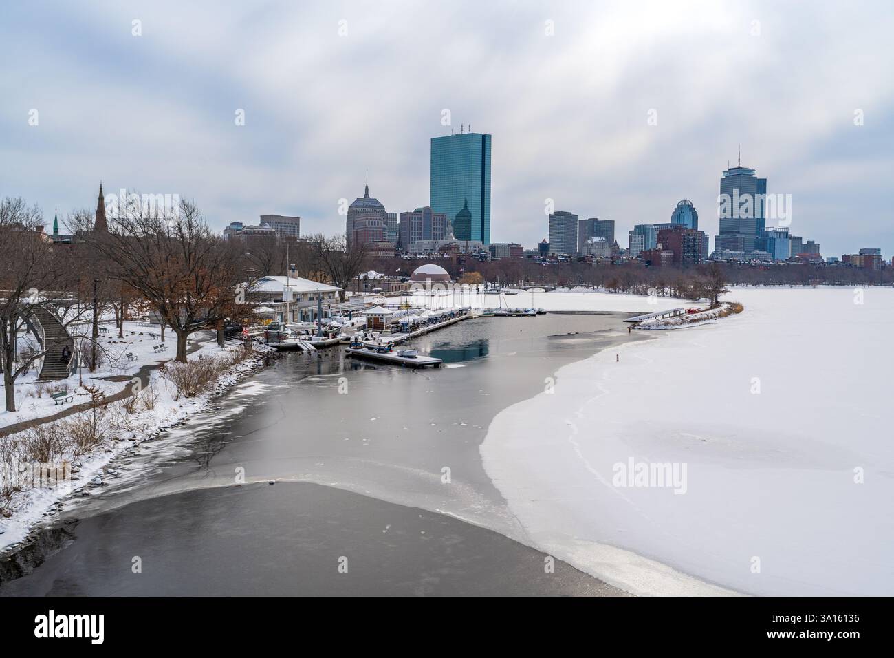 Boston, MA, USA - 12 February 2025 - View of Boston skyline and ...