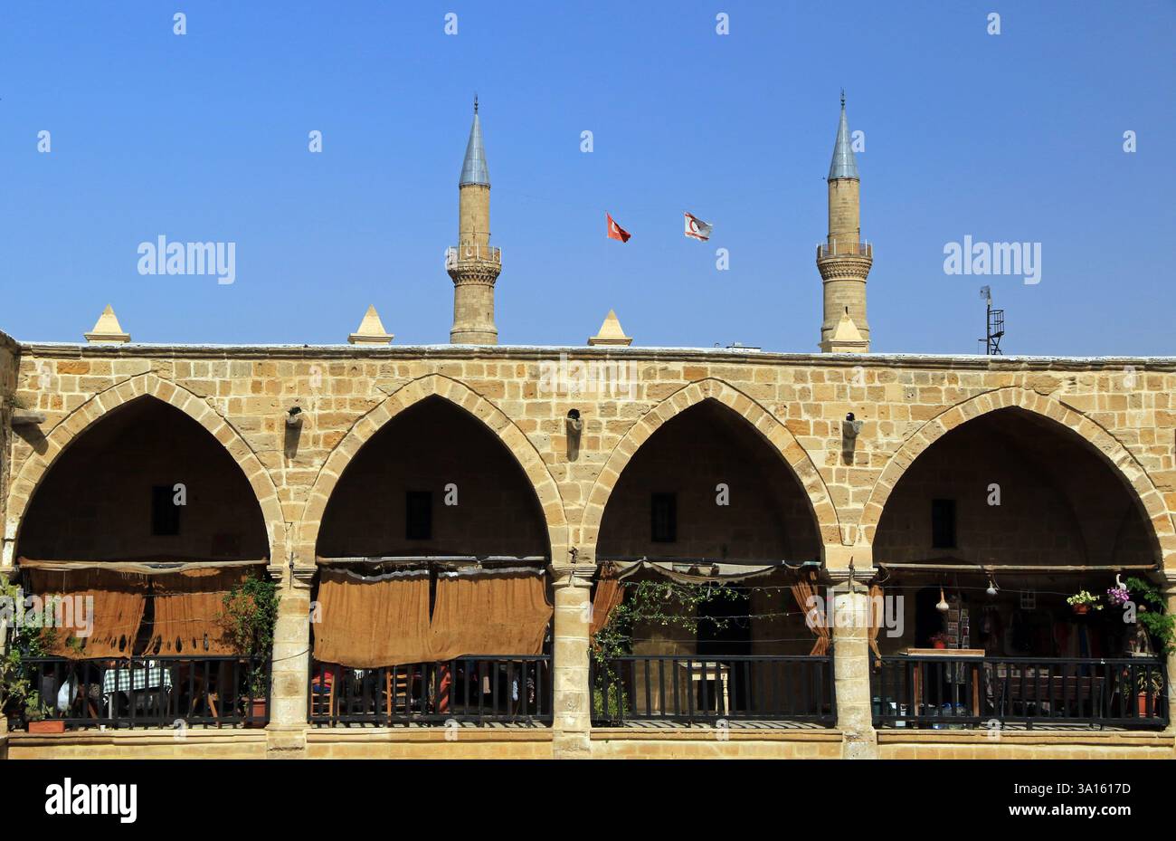 Buyuk Han, old caravansarai in Nicosia, Cyprus Stock Photo - Alamy