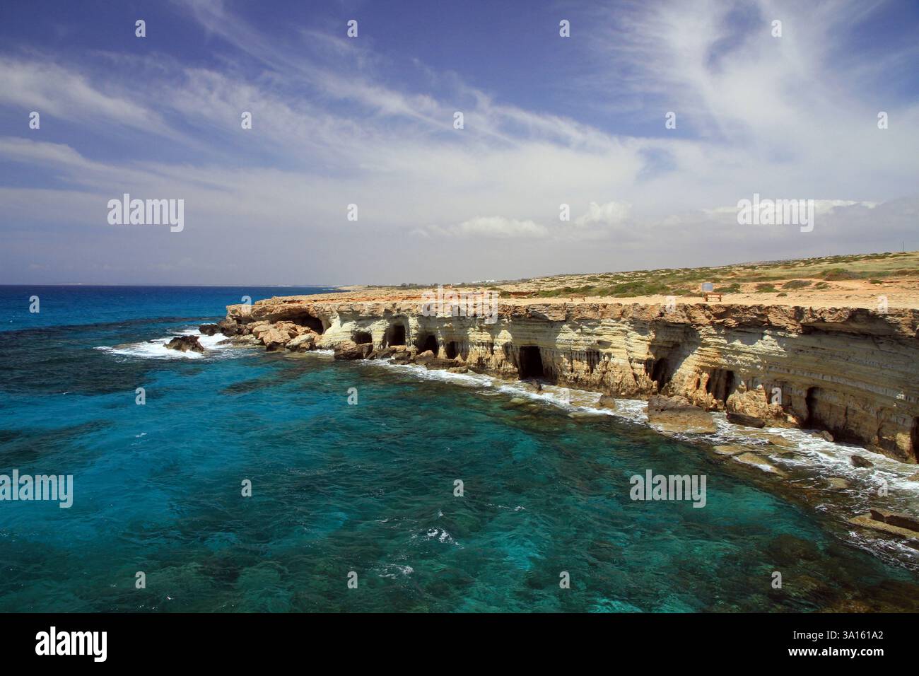 Cliffs of Sea Caves in Ayia Napa, Cyprus Stock Photo - Alamy