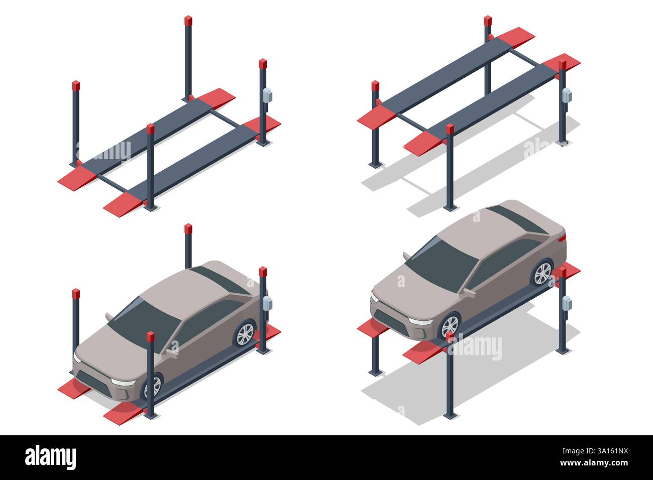 Hydraulic columns Stock Vector Images - Alamy