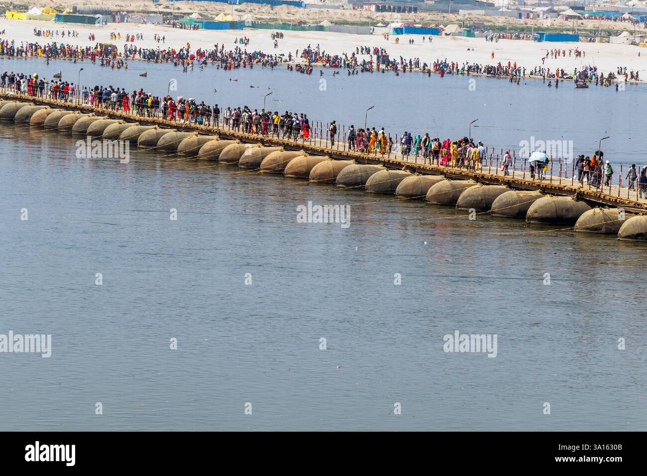 holy gathering at maha kumbha mela 2025 at prayagraj uttar pradesh india Stock Photo - Alamy