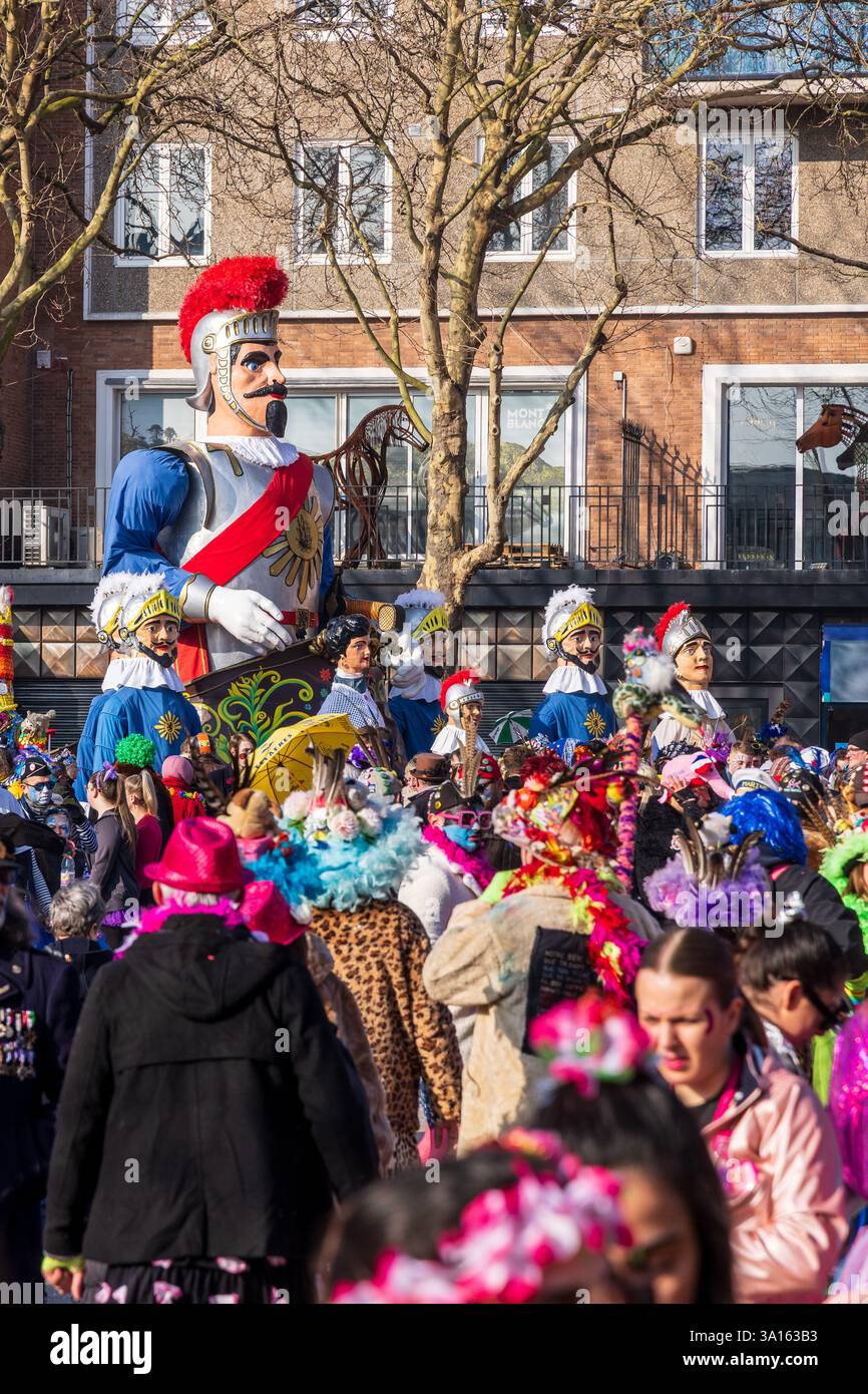 Dunkerque, France - March 11, 2025 : Parade of carnival-goers during ...