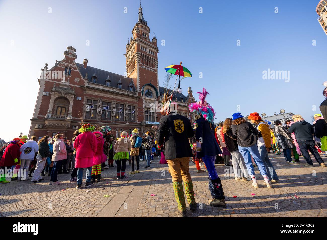 Dunkerque, France - March 11, 2025 : Parade of carnival-goers during ...