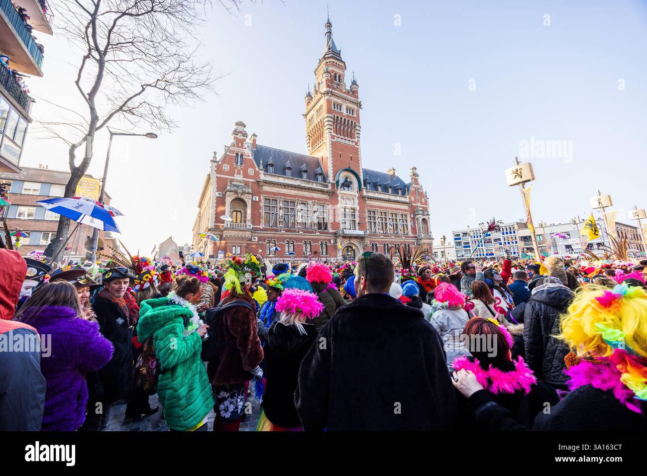 Dunkerque, France - March 11, 2025 : Parade of carnival-goers during ...