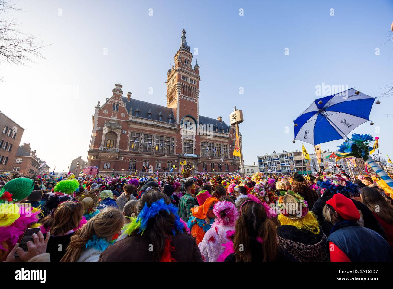Dunkerque, France - March 11, 2025 : Parade of carnival-goers during ...