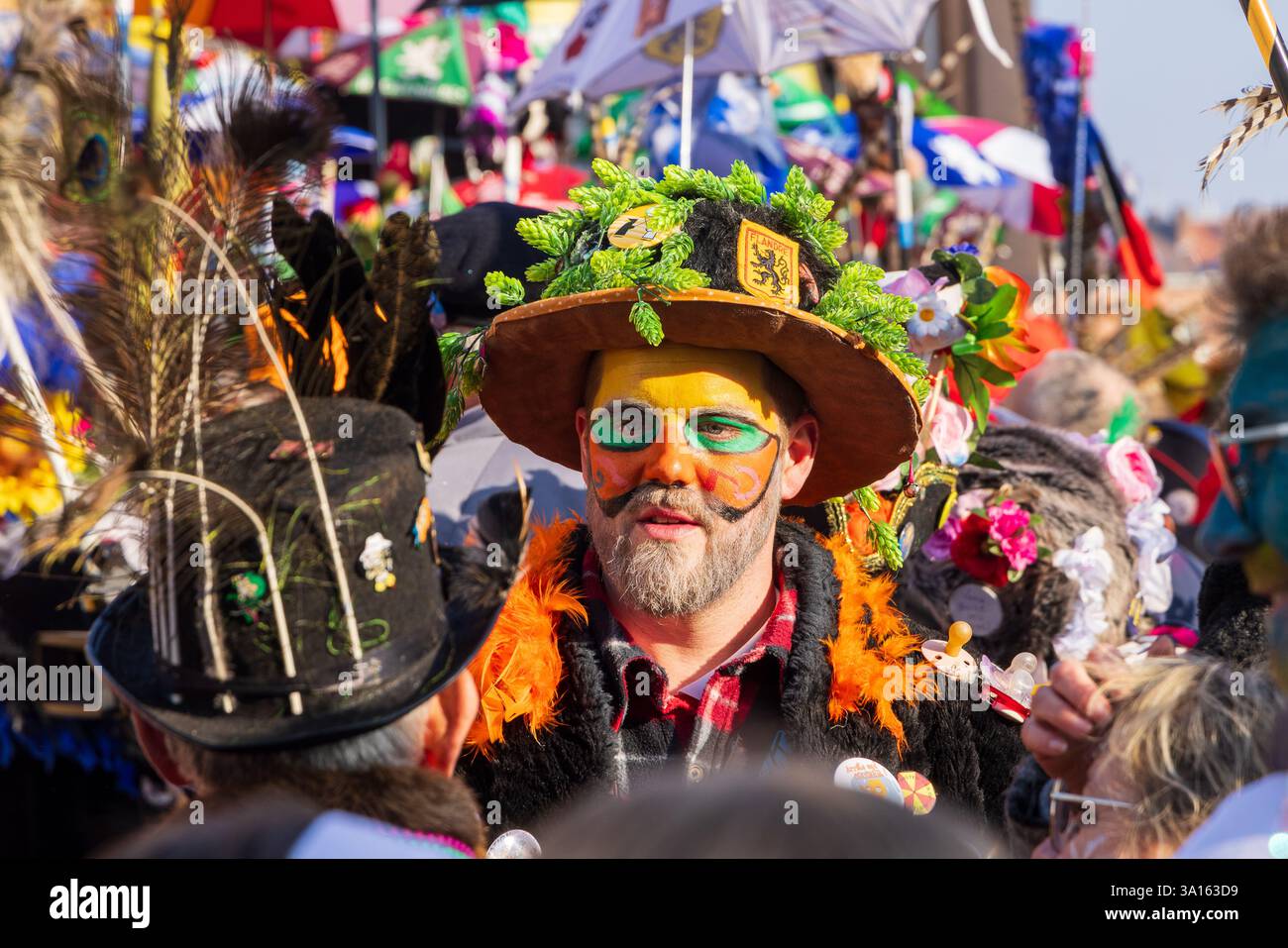 Dunkerque, France - March 11, 2025 : Parade of carnival-goers during ...