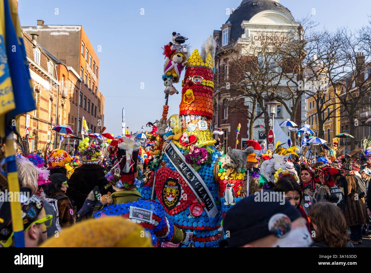 Dunkerque, France - March 11, 2025 : Parade of carnival-goers during ...