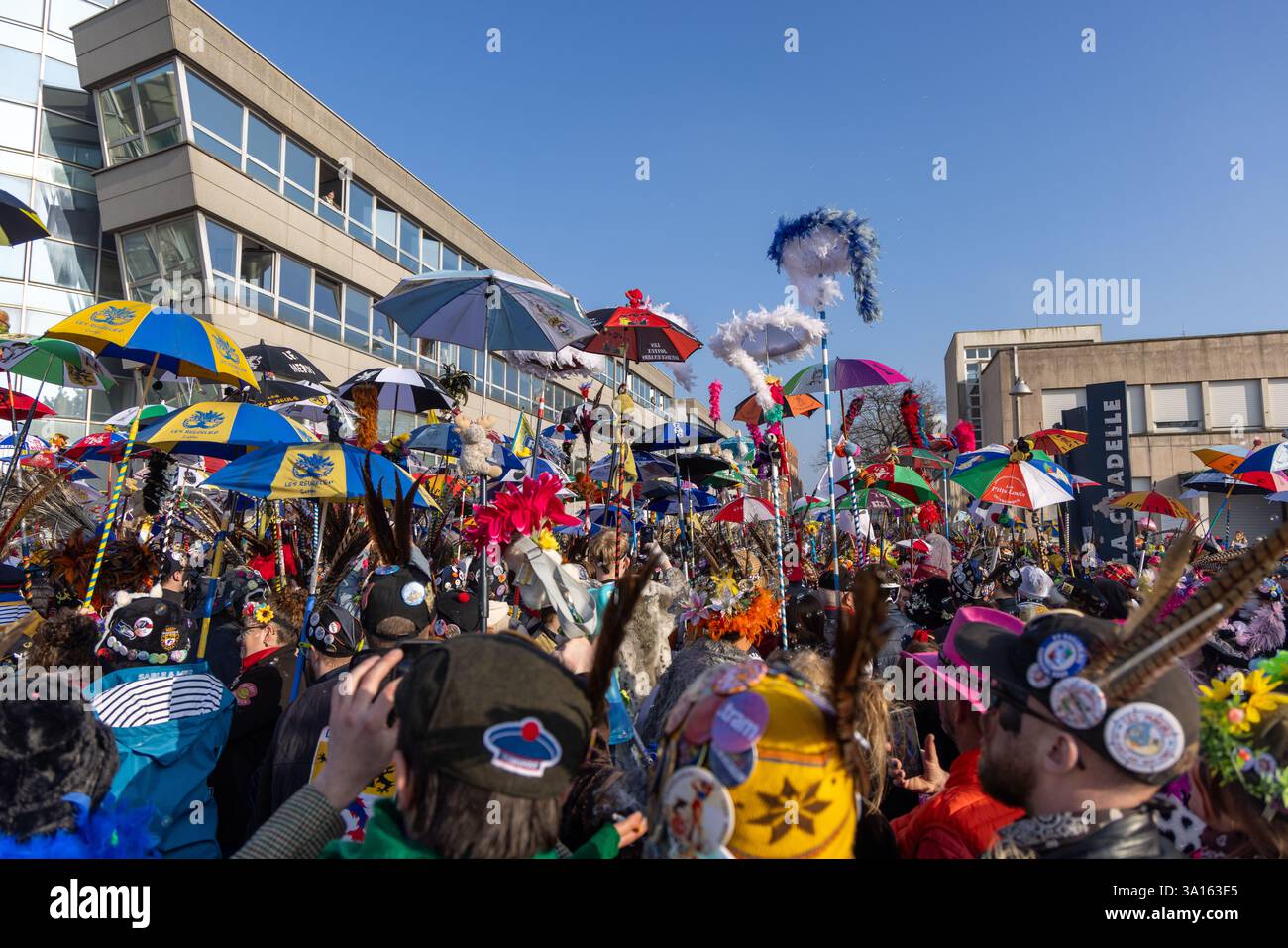 Dunkerque, France - March 11, 2025 : Parade of carnival-goers during ...
