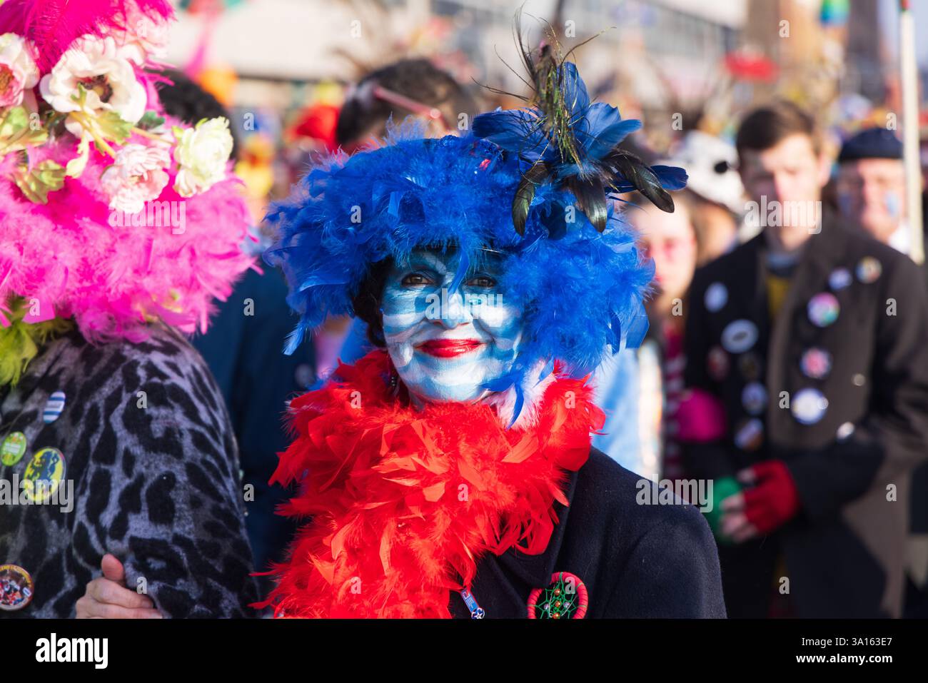 Dunkerque, France - March 11, 2025 : Parade of carnival-goers during ...