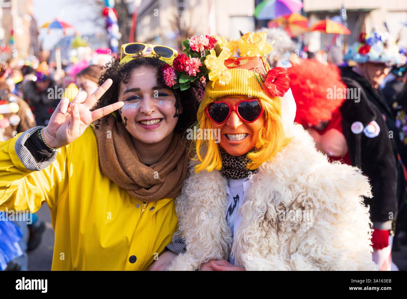 Dunkerque, France - March 11, 2025 : Parade of carnival-goers during ...