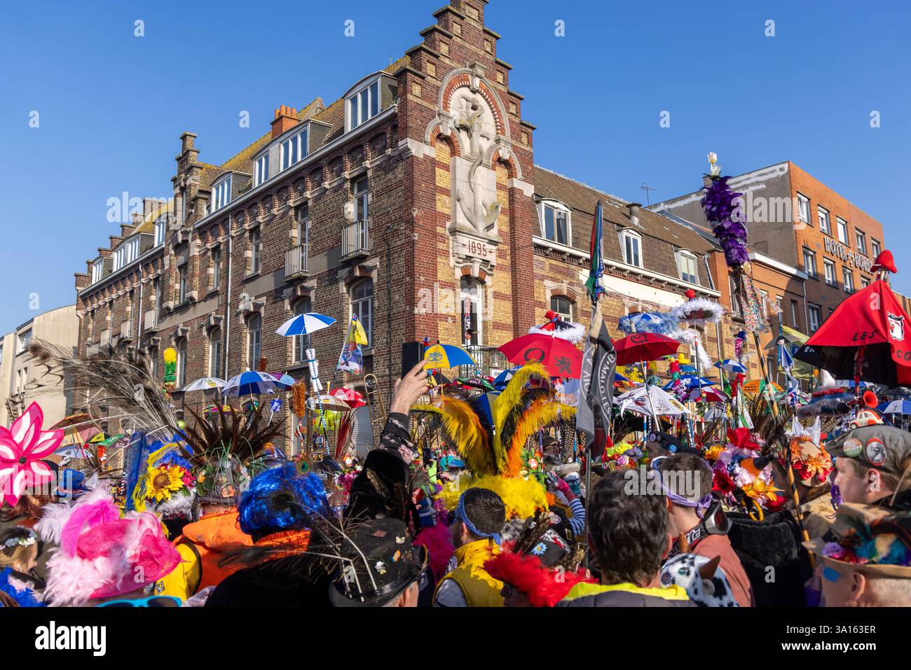 Dunkerque, France - March 11, 2025 : Parade of carnival-goers during ...