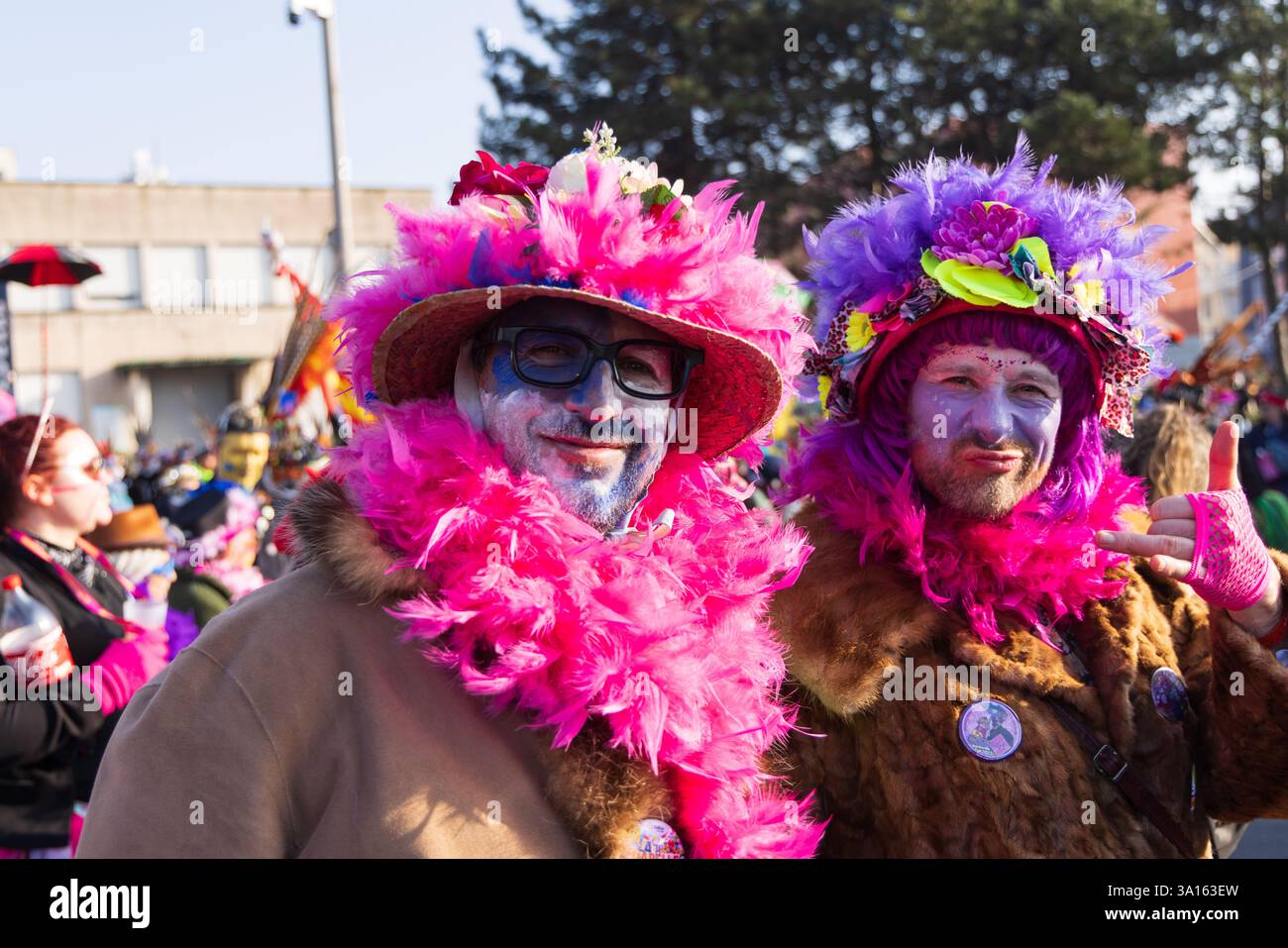 Dunkerque, France - March 11, 2025 : Parade of carnival-goers during ...