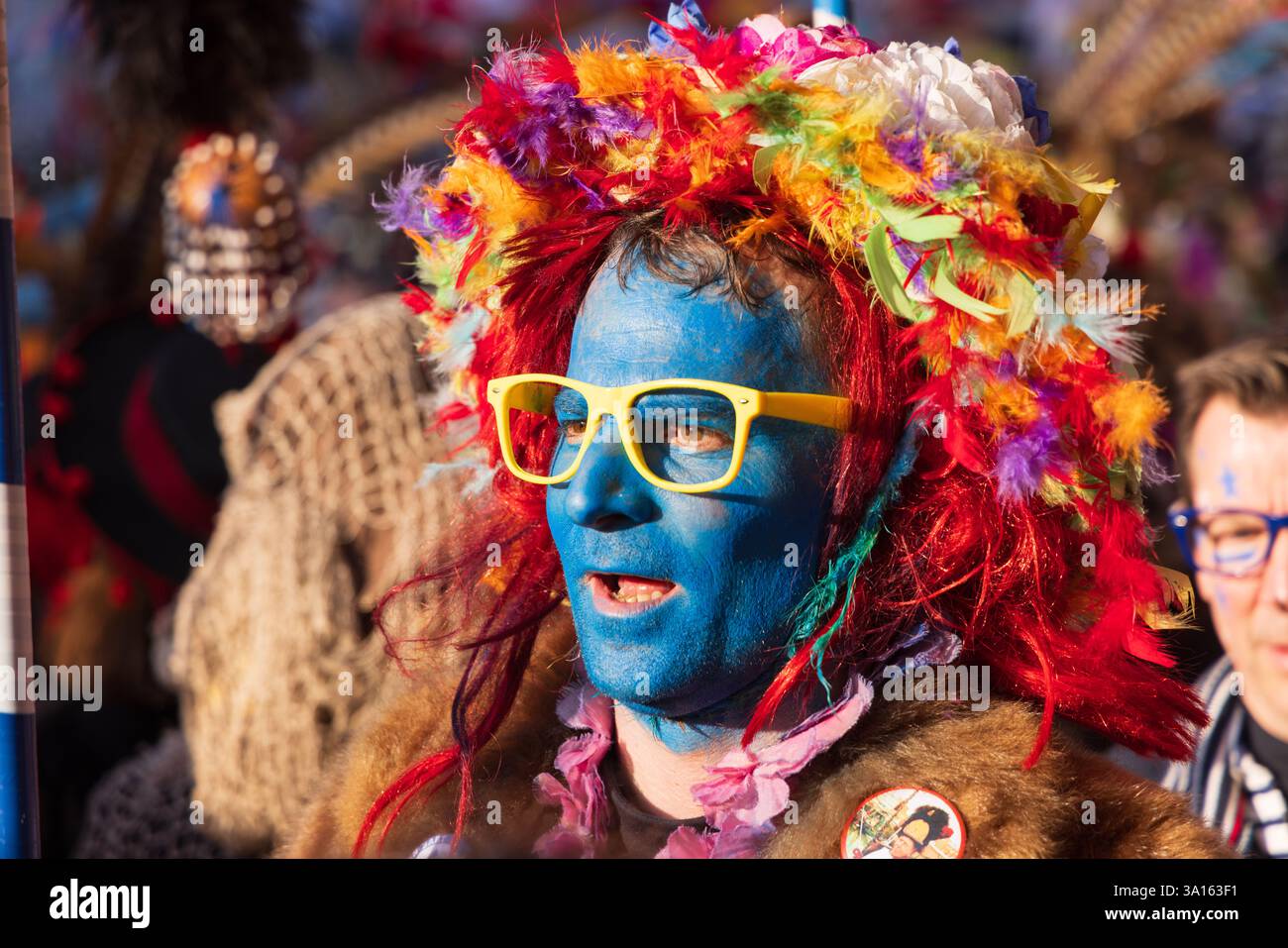 Dunkerque, France - March 11, 2025 : Parade of carnival-goers during ...