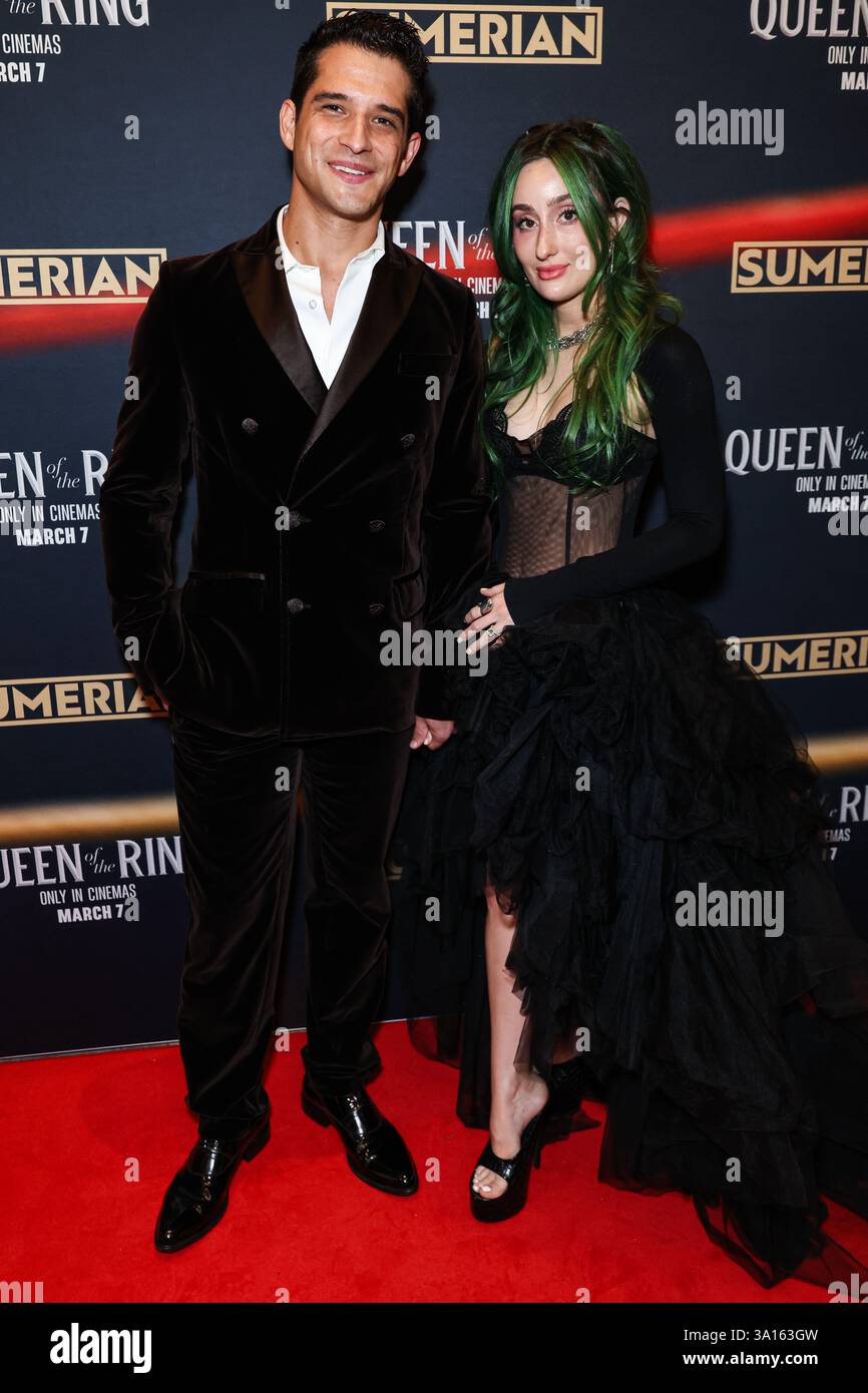 LOS ANGELES, CALIFORNIA, USA - MARCH 06: Tyler Posey and wife Phem ...