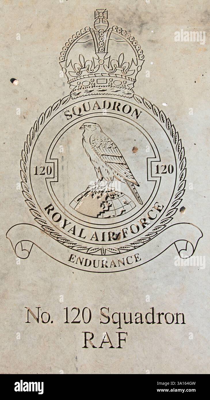Royal Air Force No. 120 Squadron insignia at The National Memorial ...