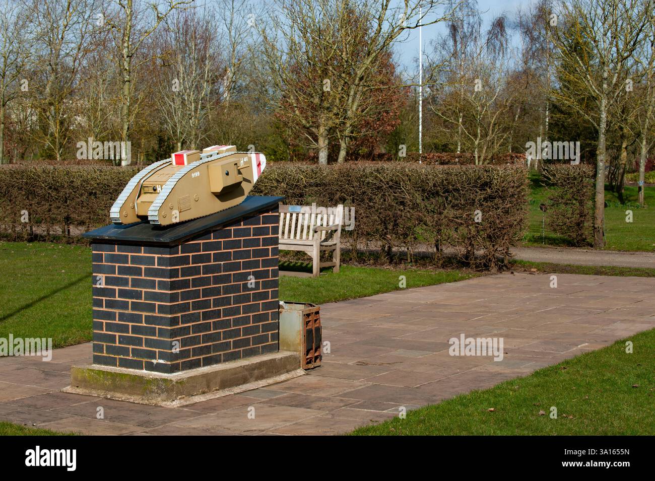 The Royal Tank Regiment memorial at The National Memorial Arboretum ...
