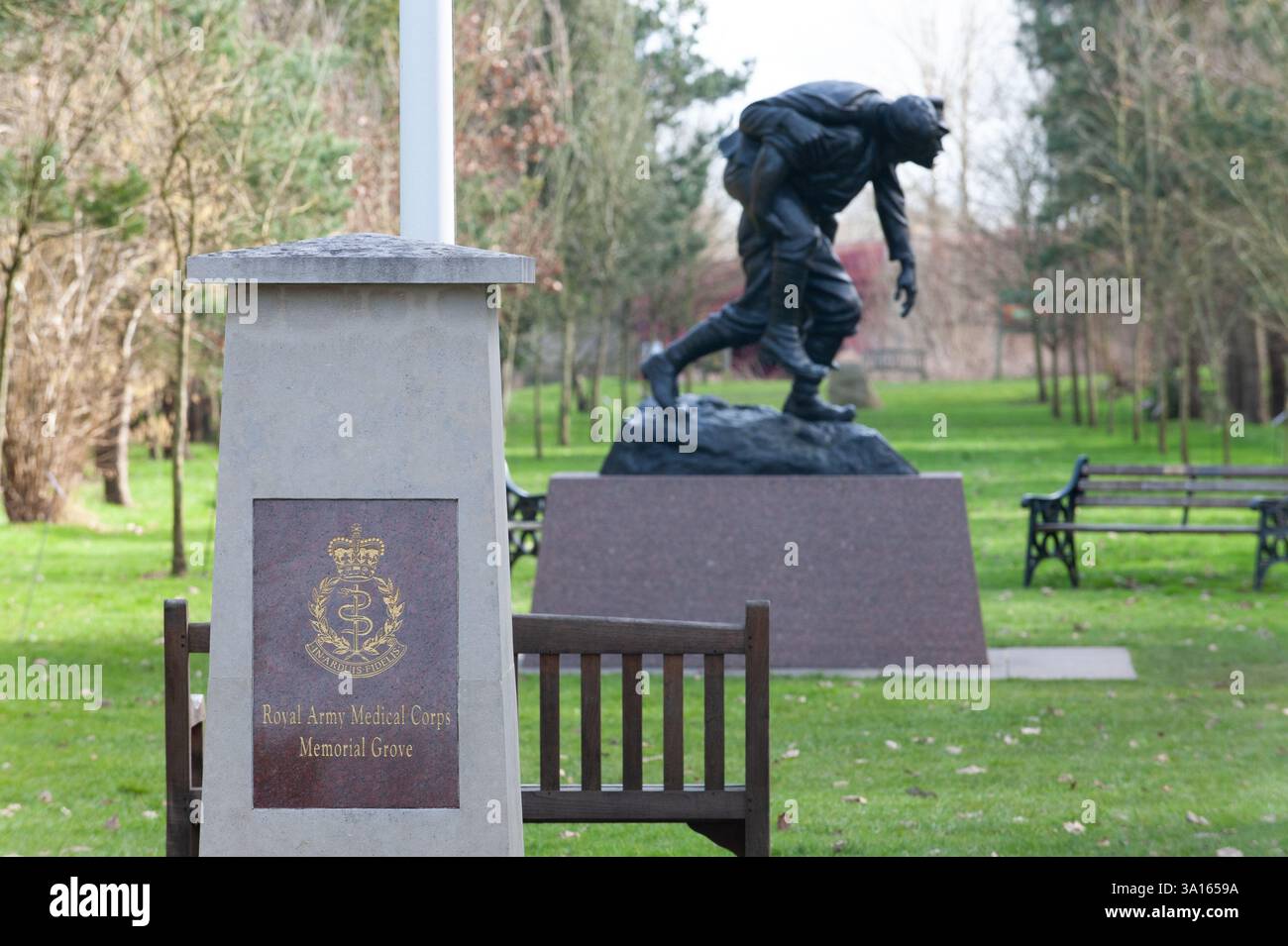 The Royal Army Medical Corps memorial at The National Memorial ...