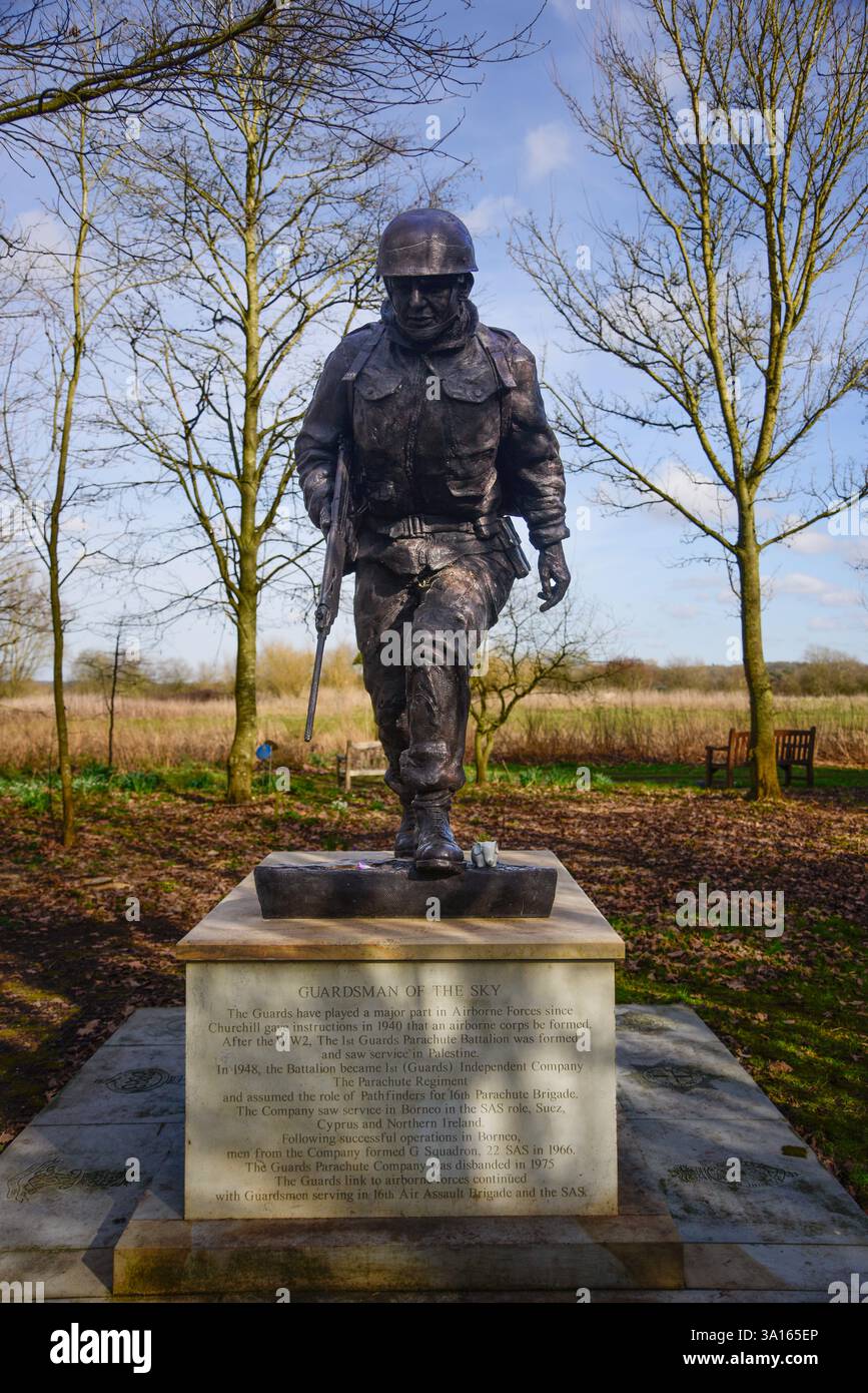 The Guards Parachute Company memorial at The National Memorial ...