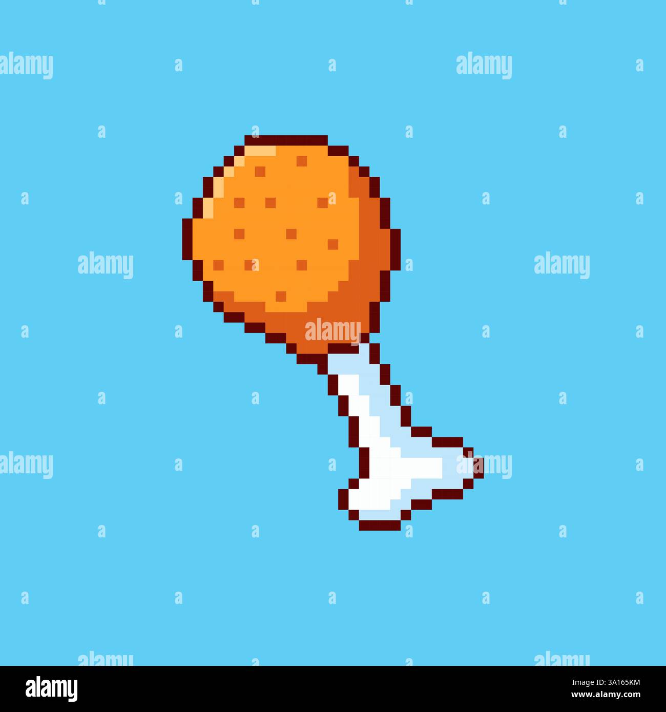 Pixel art fried chicken game asset design Stock Vector Image & Art - Alamy
