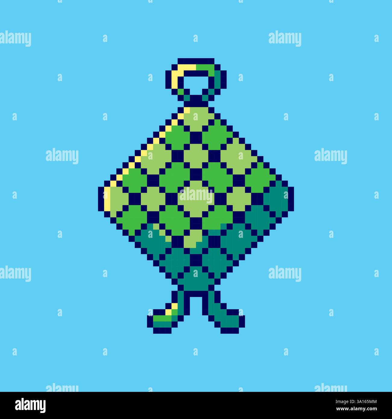 Pixel art Ketupat game asset design Stock Vector Image & Art - Alamy