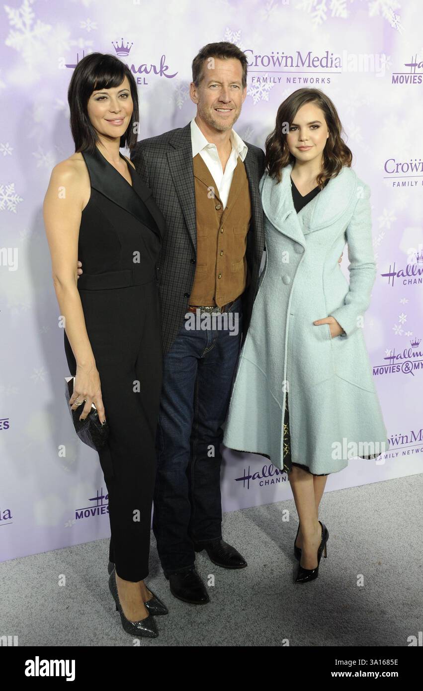 L R) Catherine Bell, James Denton and Bailee Madison arriving at the ...