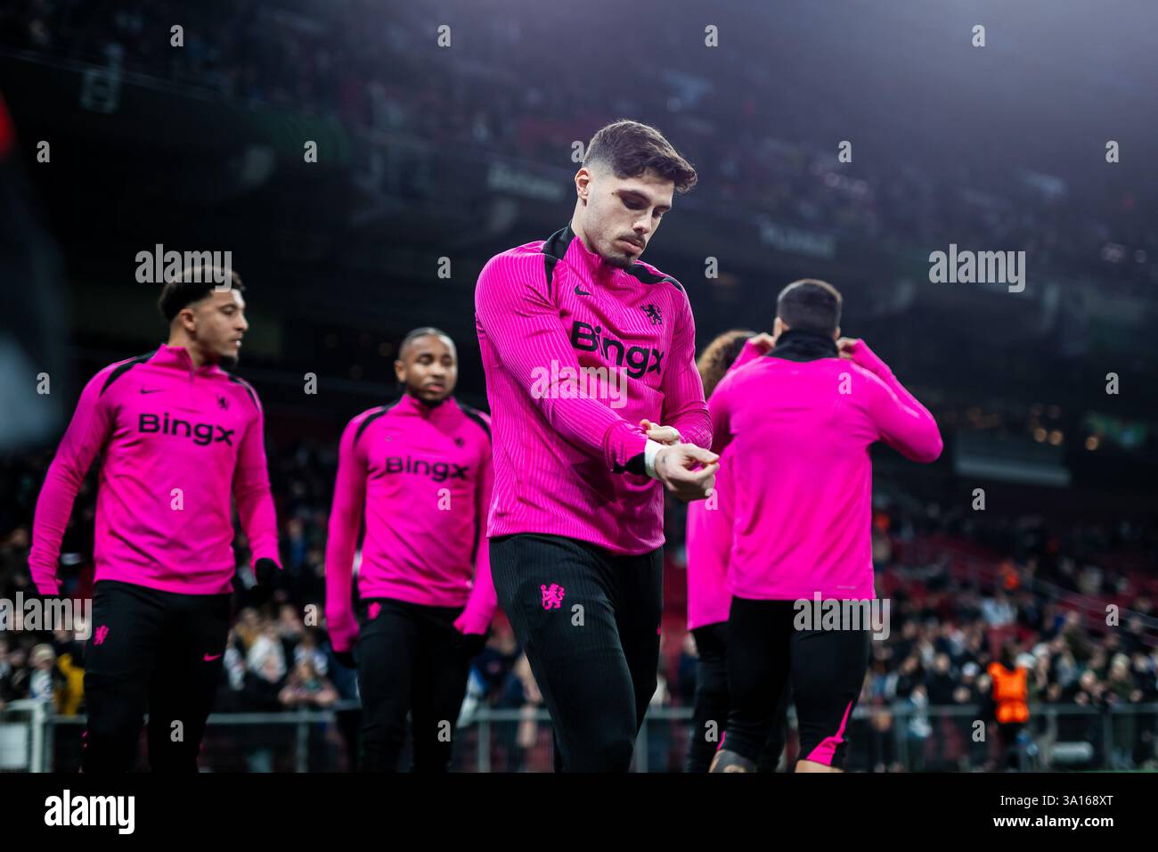 Copenhagen, Denmark. 06th Mar, 2025. Pedro Neto of Chelsea FC is ...