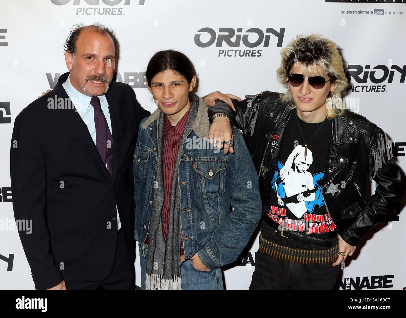 Nick Sandow, Mukunda Angulo and Eddie Angulo arriving at 'The Wannabe ...