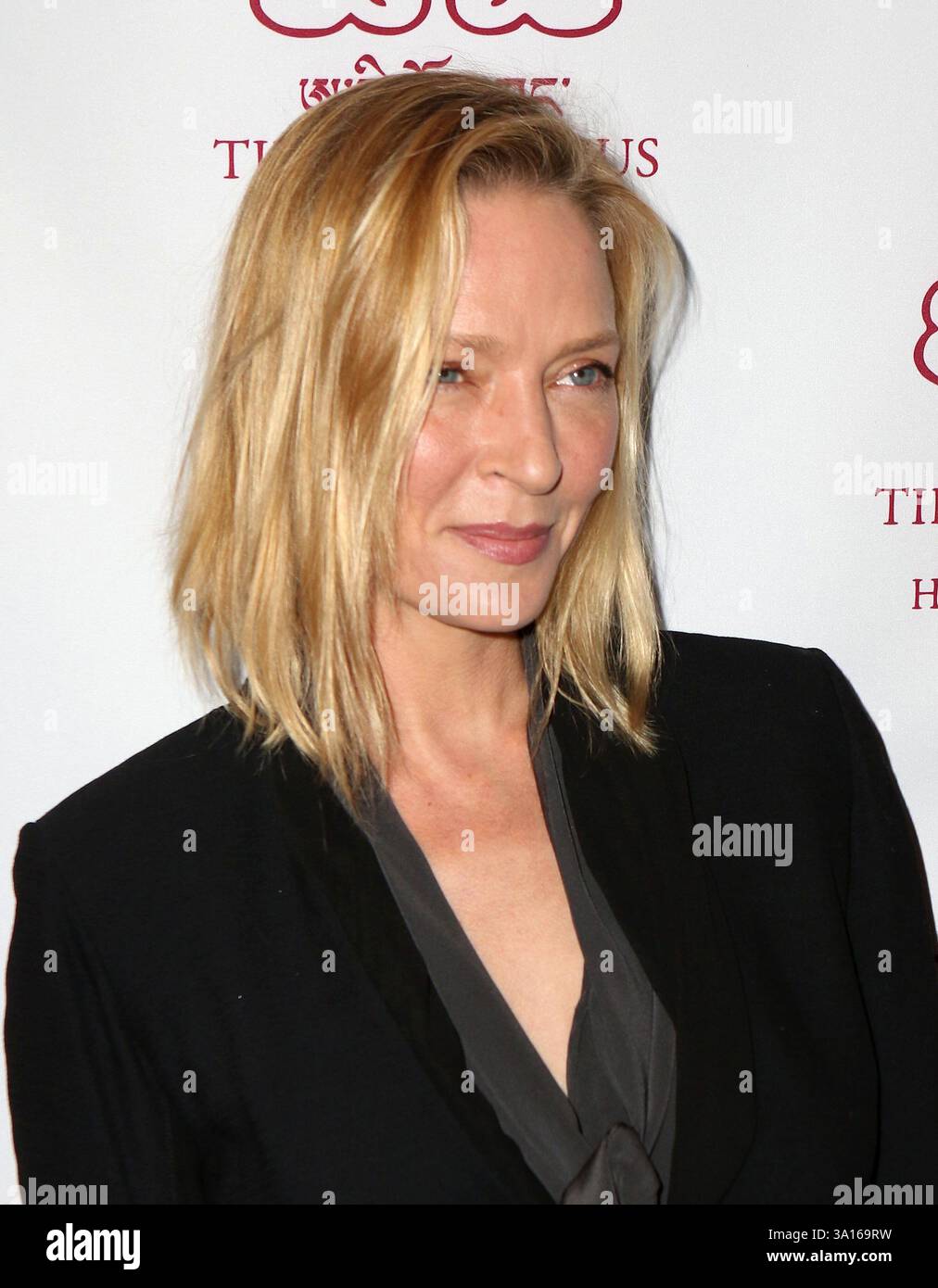 Actress Uma Thurman arriving at the 13th Annual Tibet House US Benefit ...