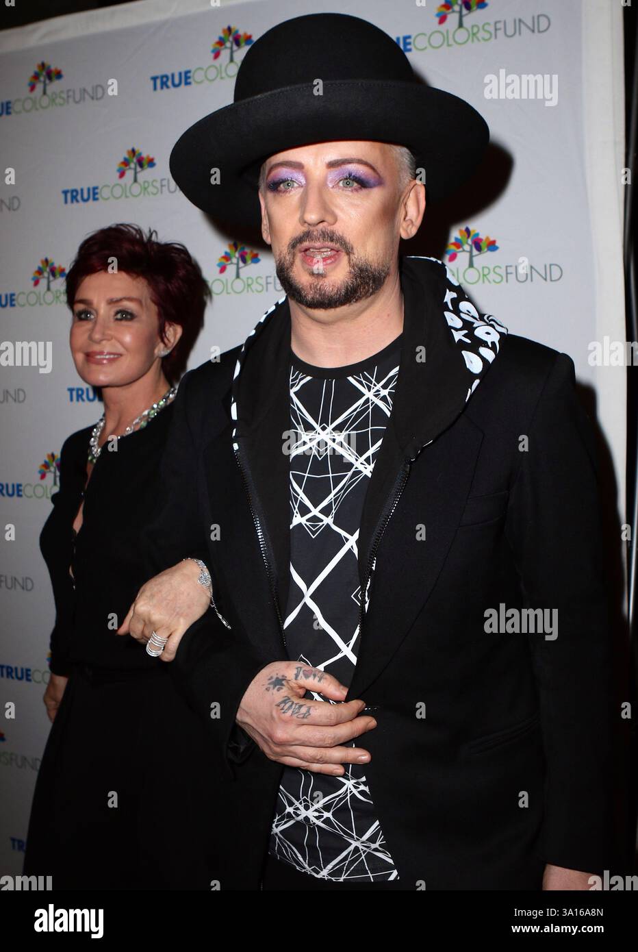 Sharon Osbourne and Boy George attending The 5th Annual 'Cyndi Lauper ...