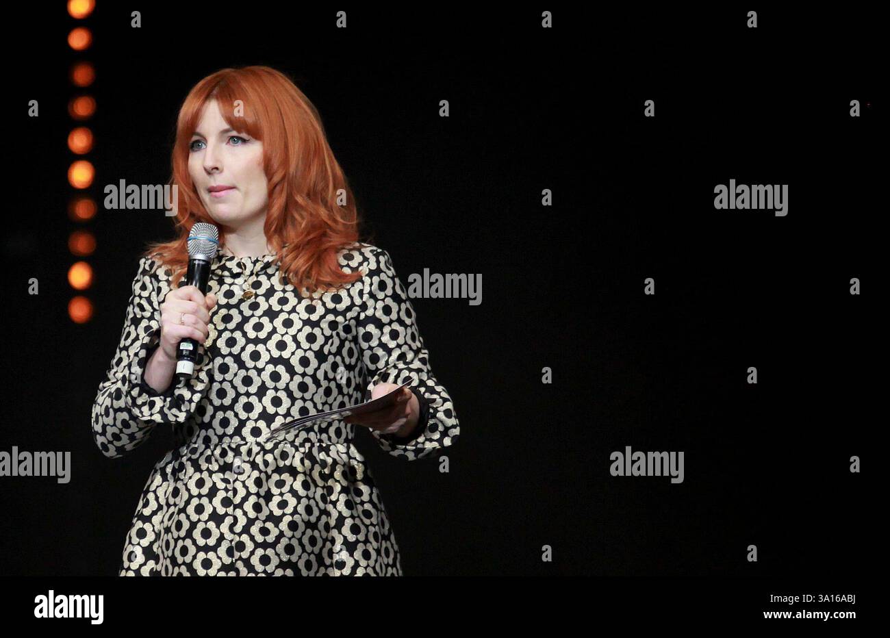 Radio 1’s Alice Levine presenting at The Clothes Show in Birmingham, 6 ...