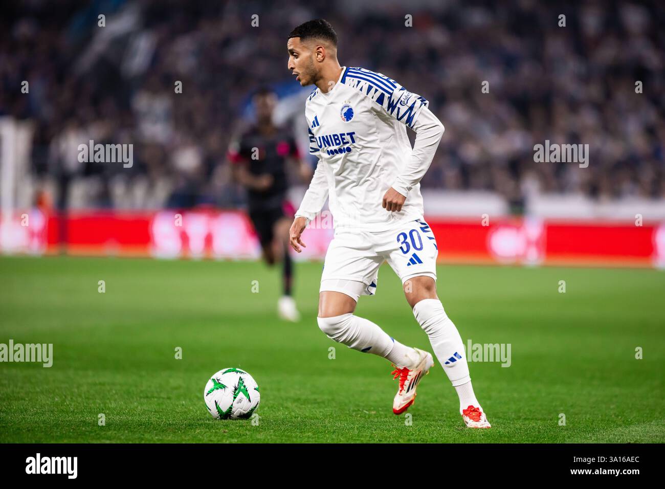 Copenhagen, Denmark. 06th, March 2025. Elias Achouri (30) of FC ...