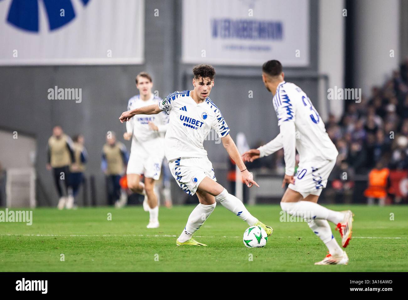 Copenhagen, Denmark. 06th Mar, 2025. Amin Chiakha (19) of FC Copenhagen ...