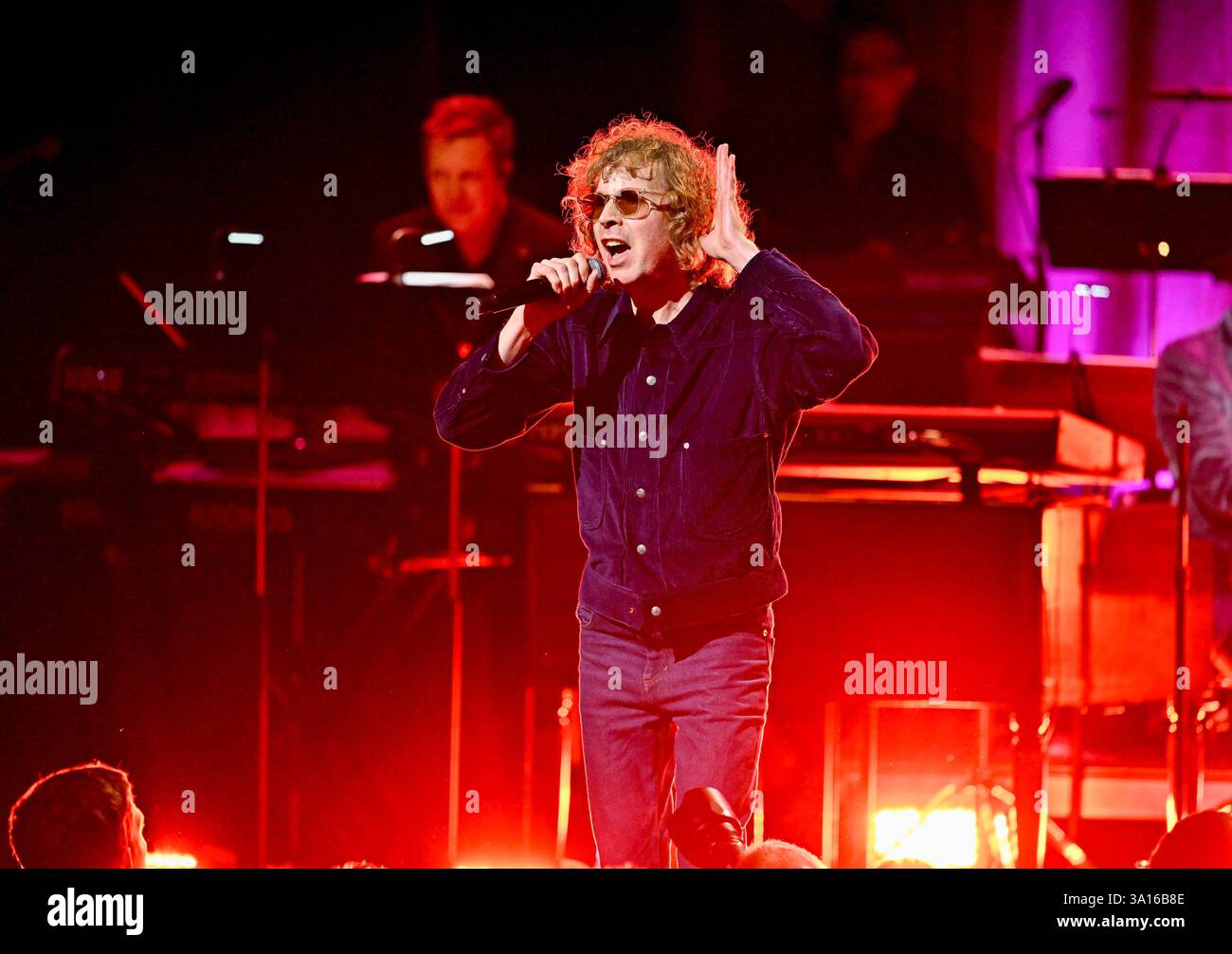 Beck Hansen performs at the 9th annual Love Rocks NYC concert ...