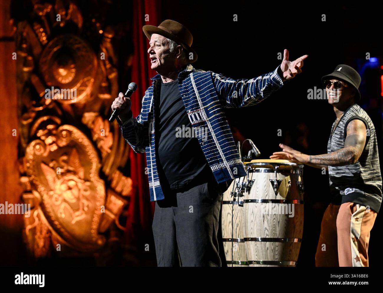 Bill Murray performs at the 9th annual Love Rocks NYC concert ...