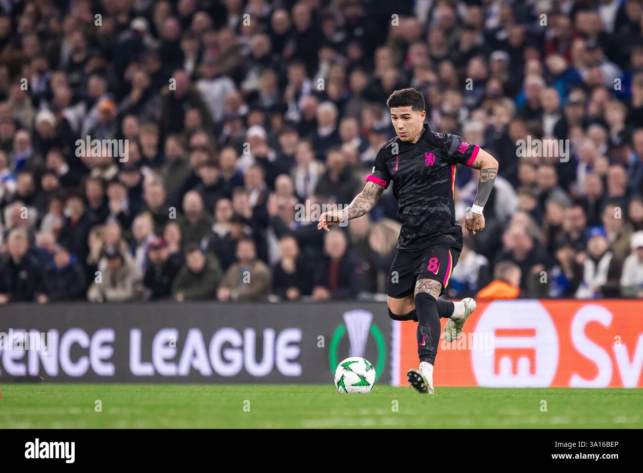 Copenhagen, Denmark. 06th Mar, 2025. Enzo Fernandez (8) of Chelsea FC ...