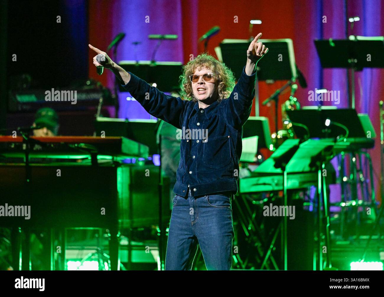 Beck Hansen performs at the 9th annual Love Rocks NYC concert ...