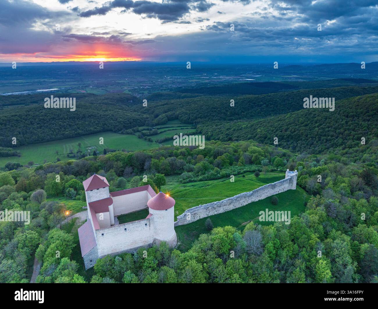 France, Ain, Plaine de l'Ain, Ambérieu-en-Bugey, hamlet of Brey de Vent ...