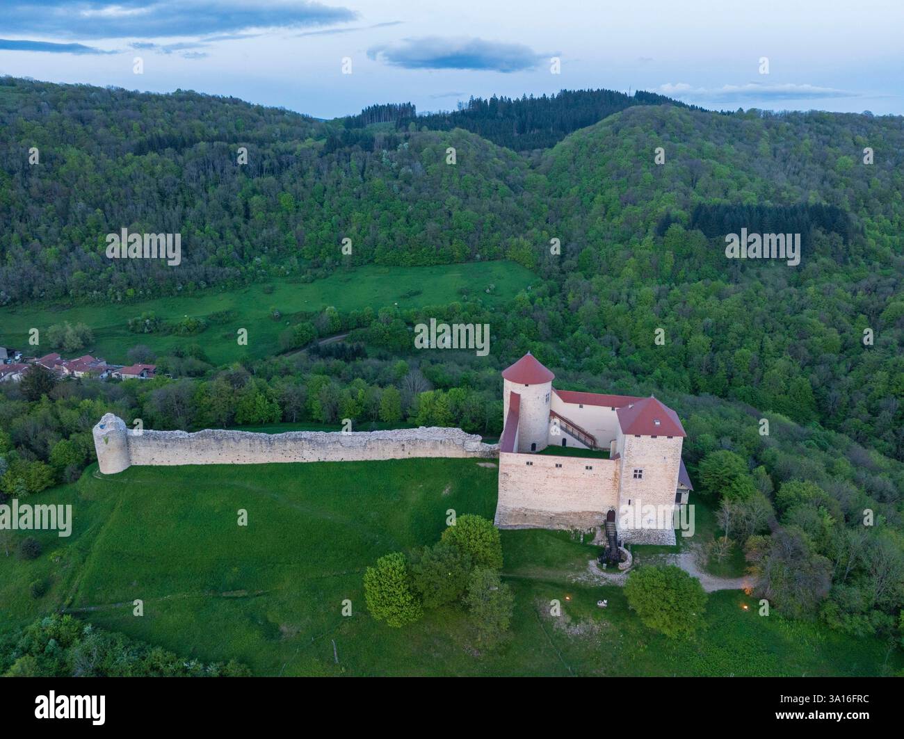 France, Ain, Plaine de l'Ain, Ambérieu-en-Bugey, hamlet of Brey de Vent ...