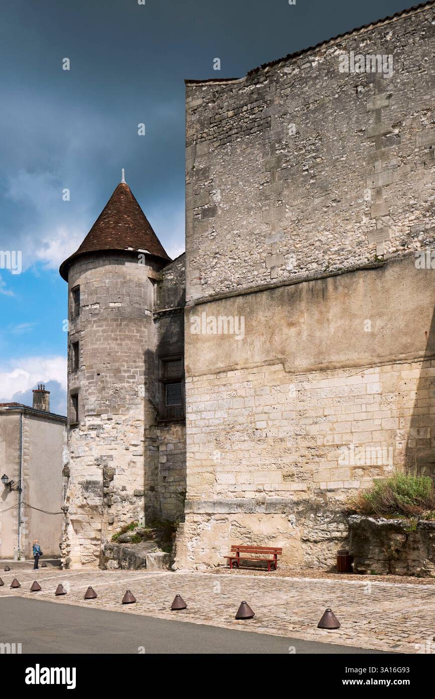 France, Charente, Cognac, Turret of the Cognac castle also called ...