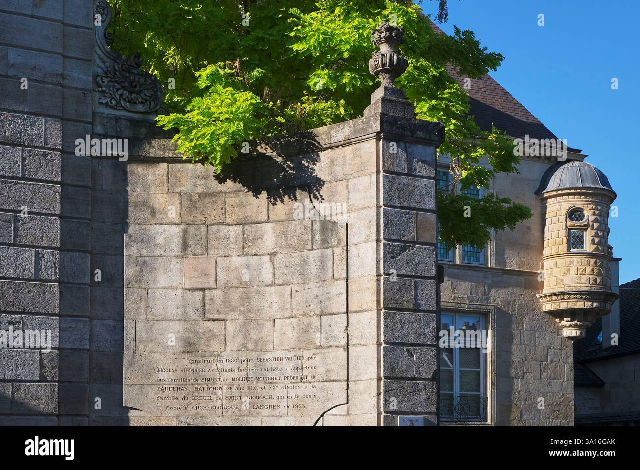 France, Haute Marne, Langres, the Valtier de Choiseul hotel, known as ...