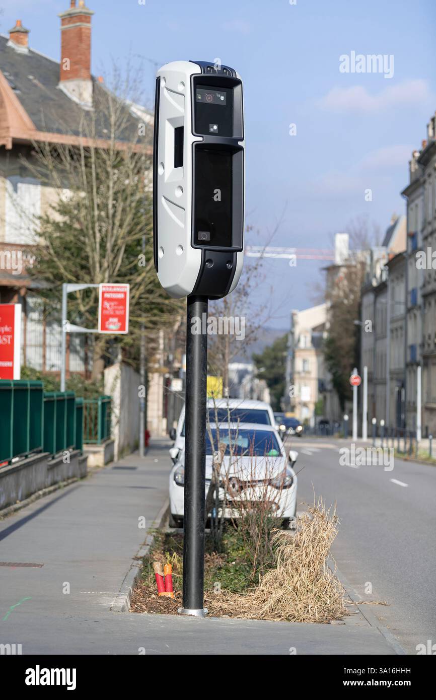 Nancy, France - View of a IDEMIA Mesta Fusion 2 multi-function turret ...